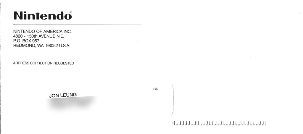 Arcade Repair Tips – Letters From Nintendo (September 13, 1995 ...